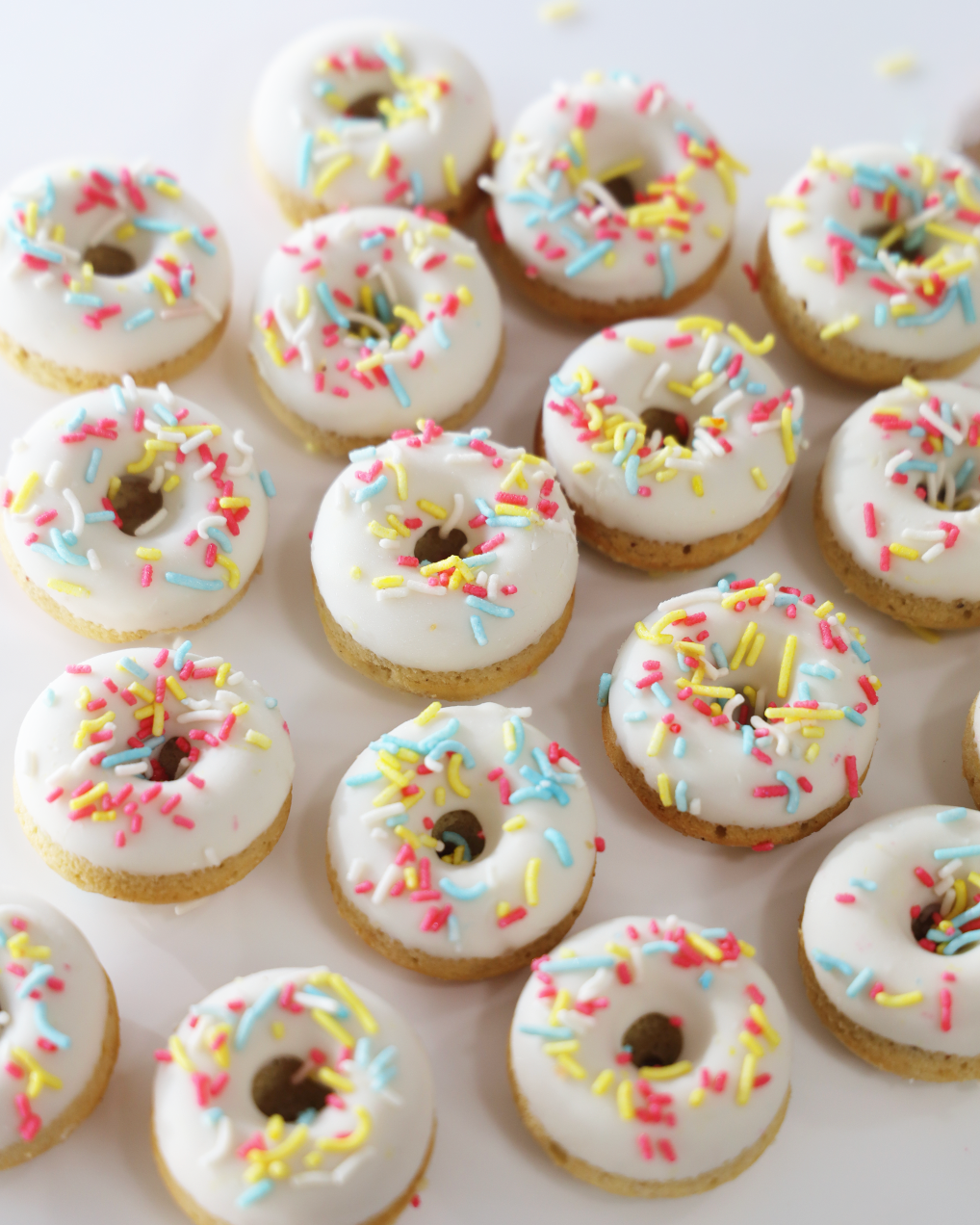 24 Mini Donuts- Tie Dye Rainbow – ZestBakeshop