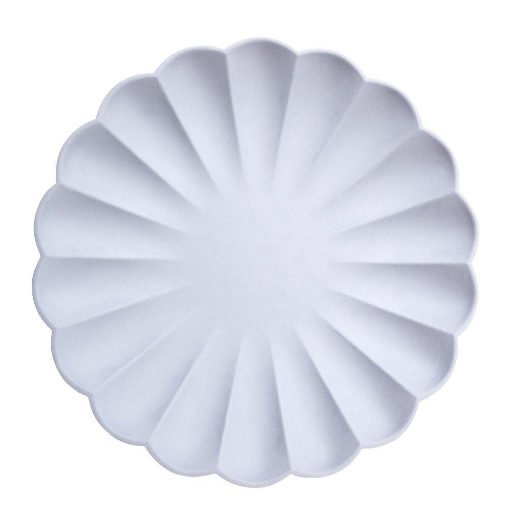 Pale Blue Simply Eco Large Plates – ZestBakeshop